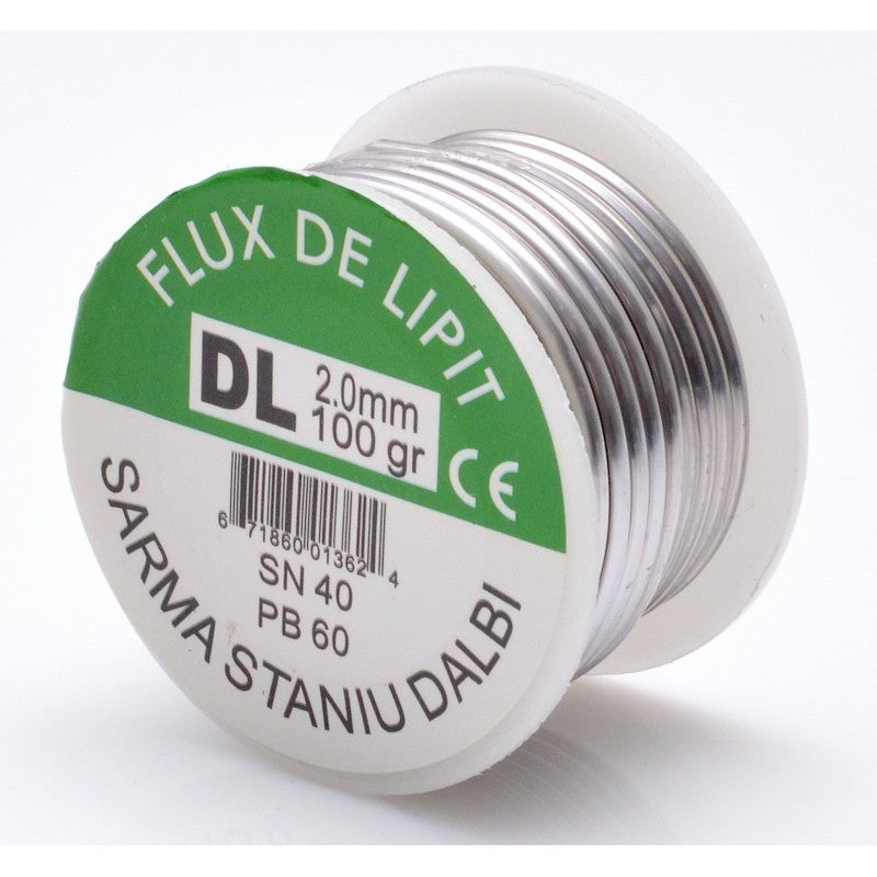 Fludor with Paste (glue flux) on Roll 100g 2mm SN40/PB60 | Frize